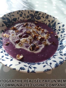 Soupe de chou rouge et pomme (Criss cuisine) - Recette Cuisine Companion